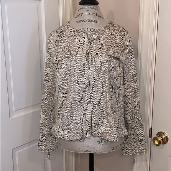Tria | Jackets & Coats | Tria Animal Print Jacket Size Xl | Poshmark